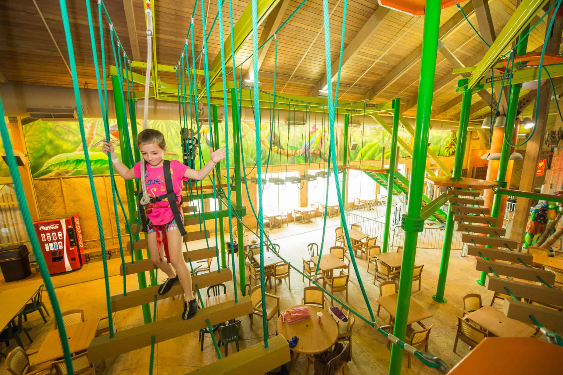 Tree Tops Indoor Ropes Course - Splash Lagoon